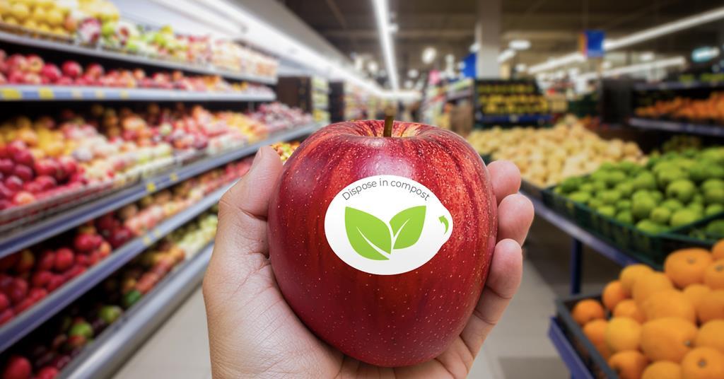 Compostable fruit labels reduce plastic waste in fresh produce ...