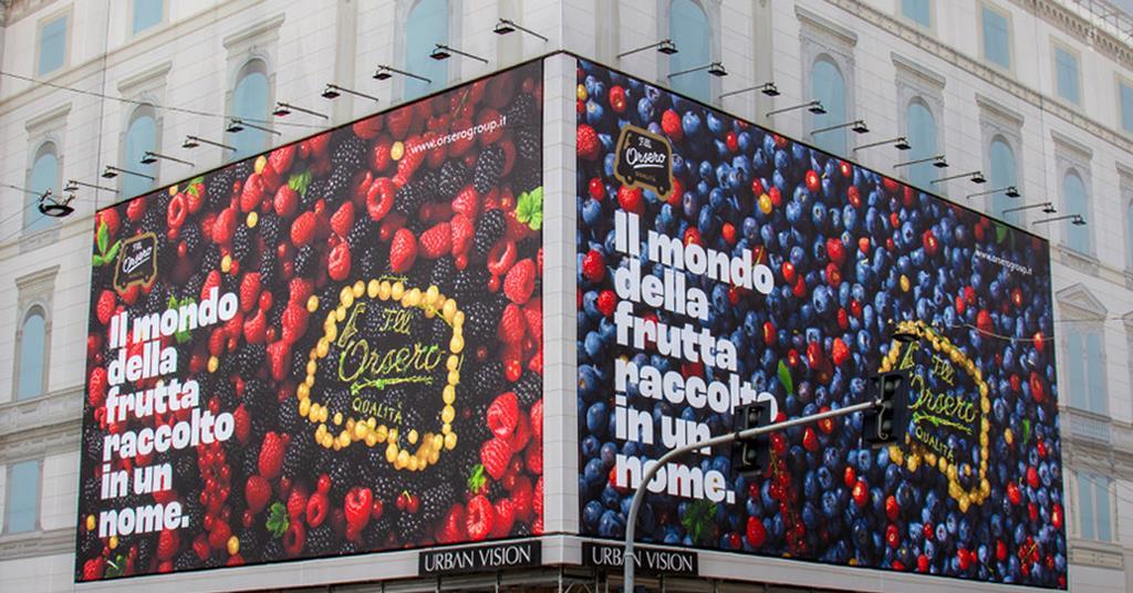 Orsero puts berries on giant billboards | News | Fruitnet