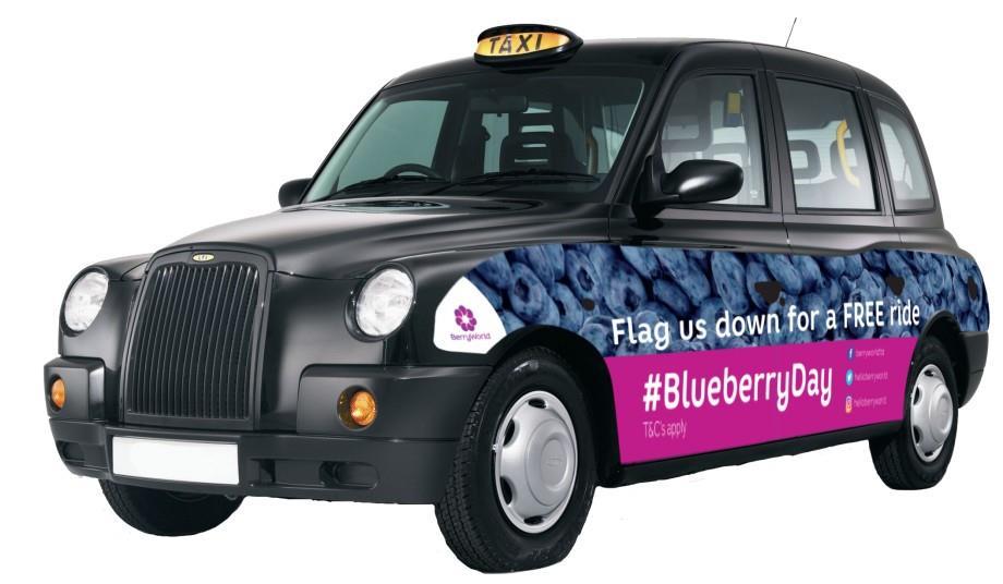 Free taxi ride helps consumers celebrate Blueberry Day | Article | Fruitnet