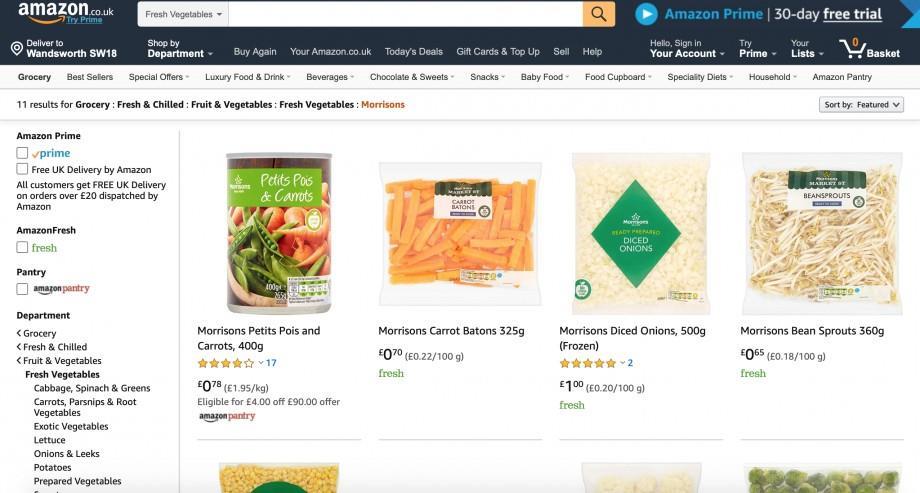 Amazon extends Morrisons delivery | Article | Fruitnet