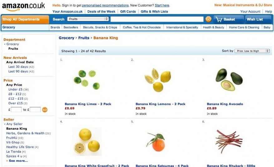 Amazon launches UK grocery service | Article | Fruitnet