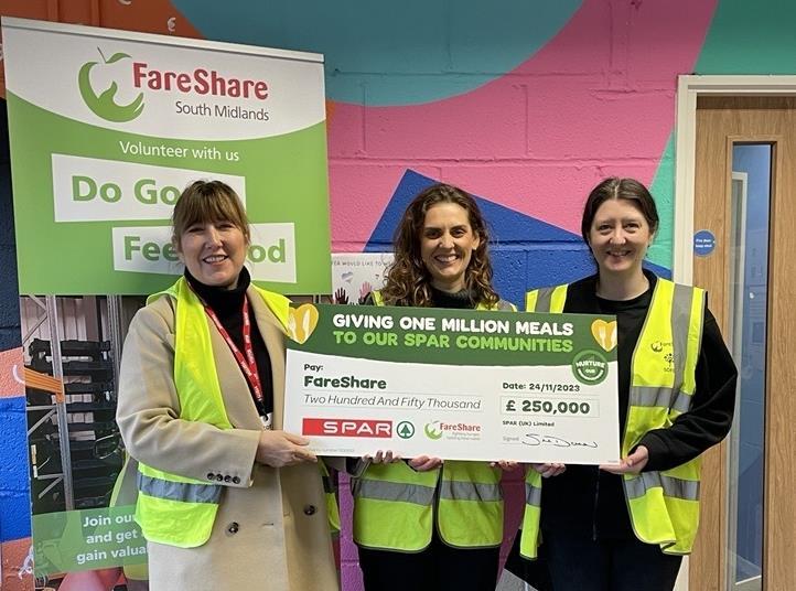 SPAR UK donates £250,000 to FareShare | News | Fruitnet