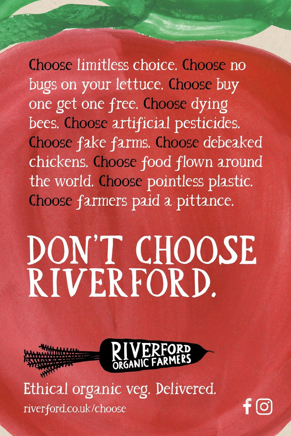 Riverford launches provocative new ad campaign | Article | Fruitnet